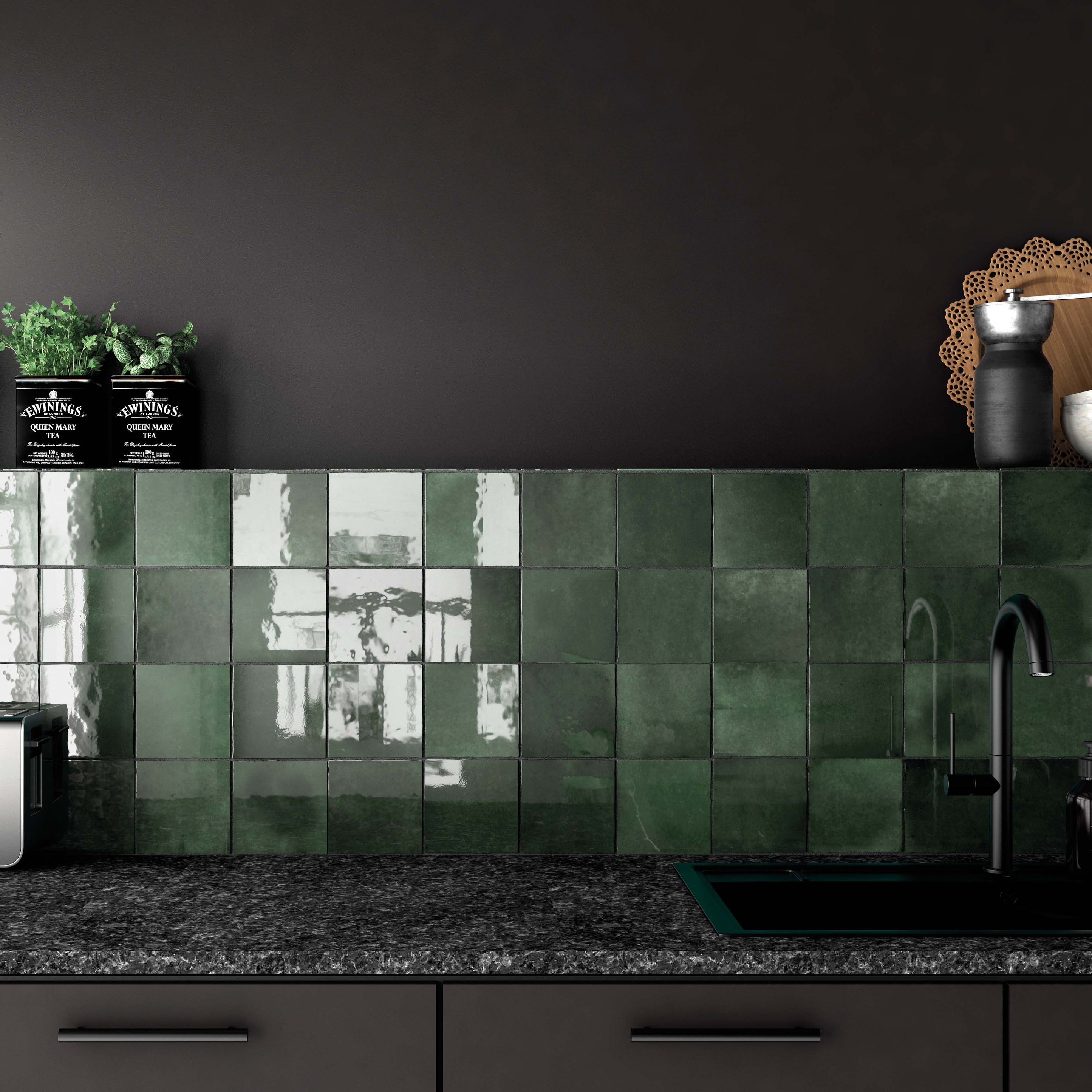 Craft Moss Green Wall Tile – Tiles360