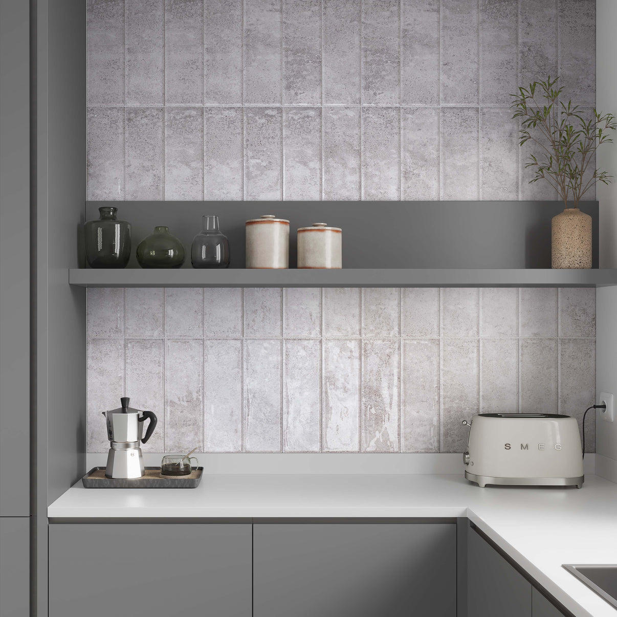 Creek Shell Grey Wall Tile – Tiles360