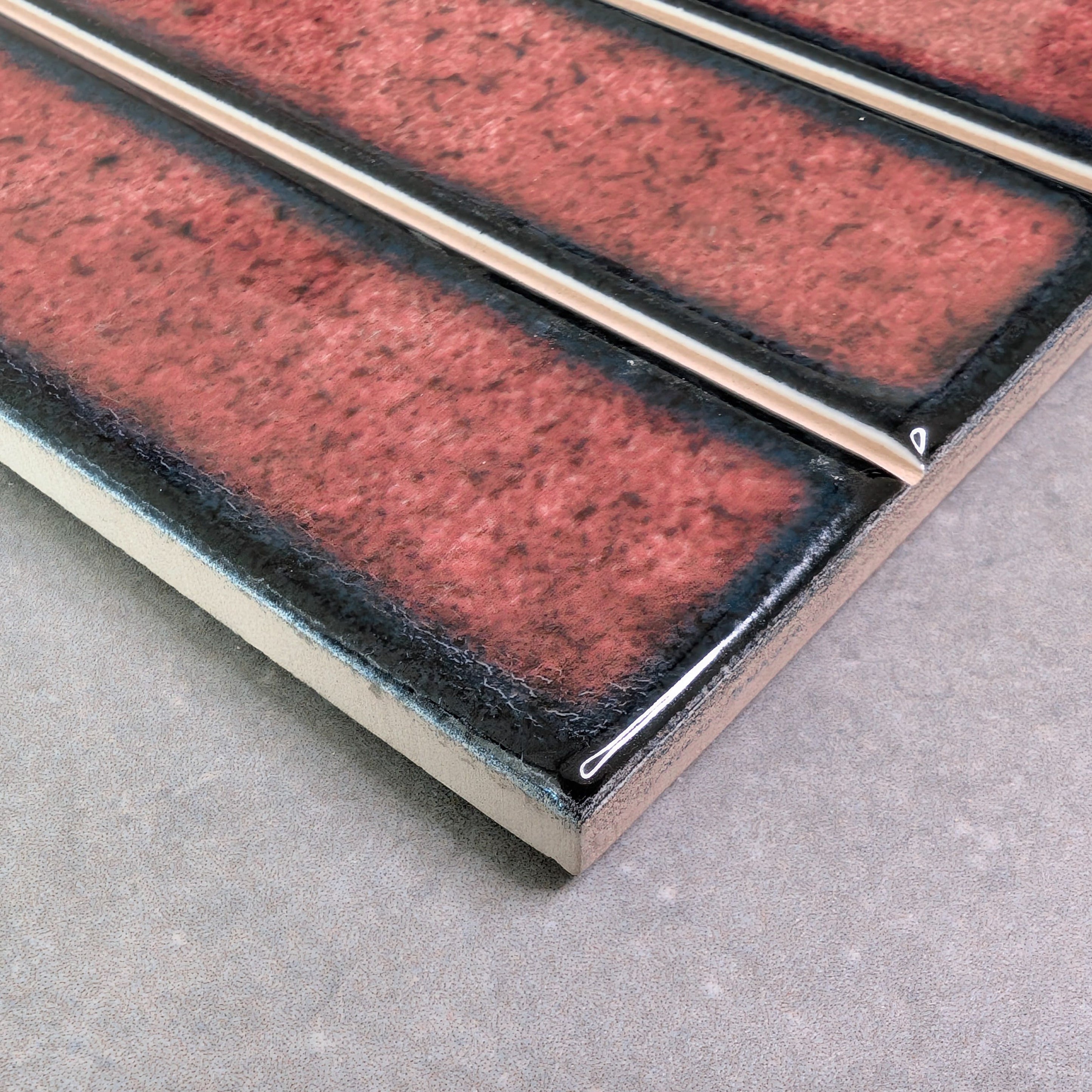 Lotus Red Kit-Kat Ceramic Wall Tile – Tiles360