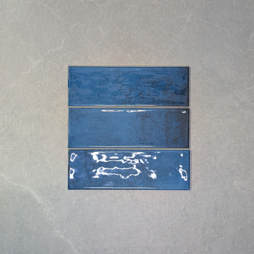 Splash Blue Ceramic Brick Shape Wall Tile – Tiles360