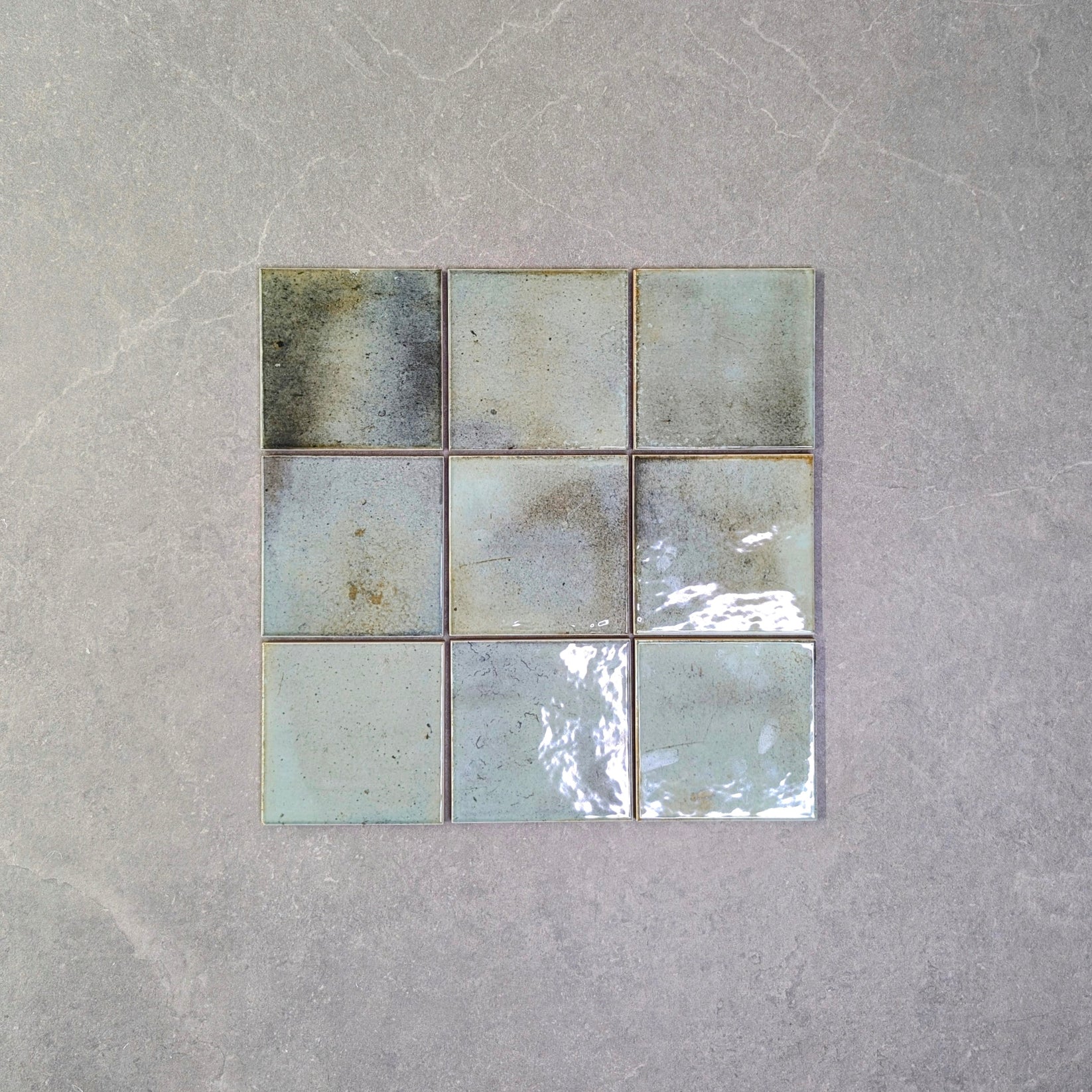 Willow Green Ceramic Square Wall Tile Vietnam Range | Tiles360