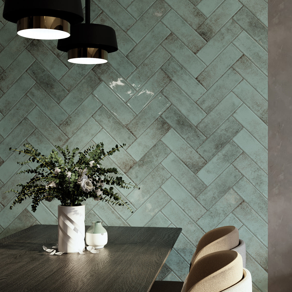 Splash Light Green Ceramic Brick Shape Wall Tile – Tiles360