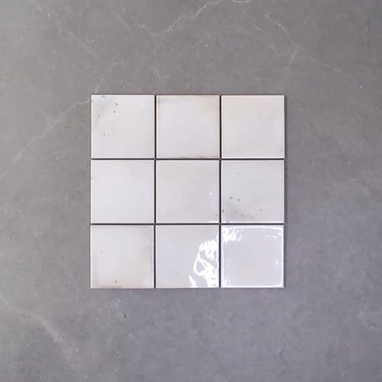 White Ceramic Square Wall Tile Vietnam Range | Tiles360
