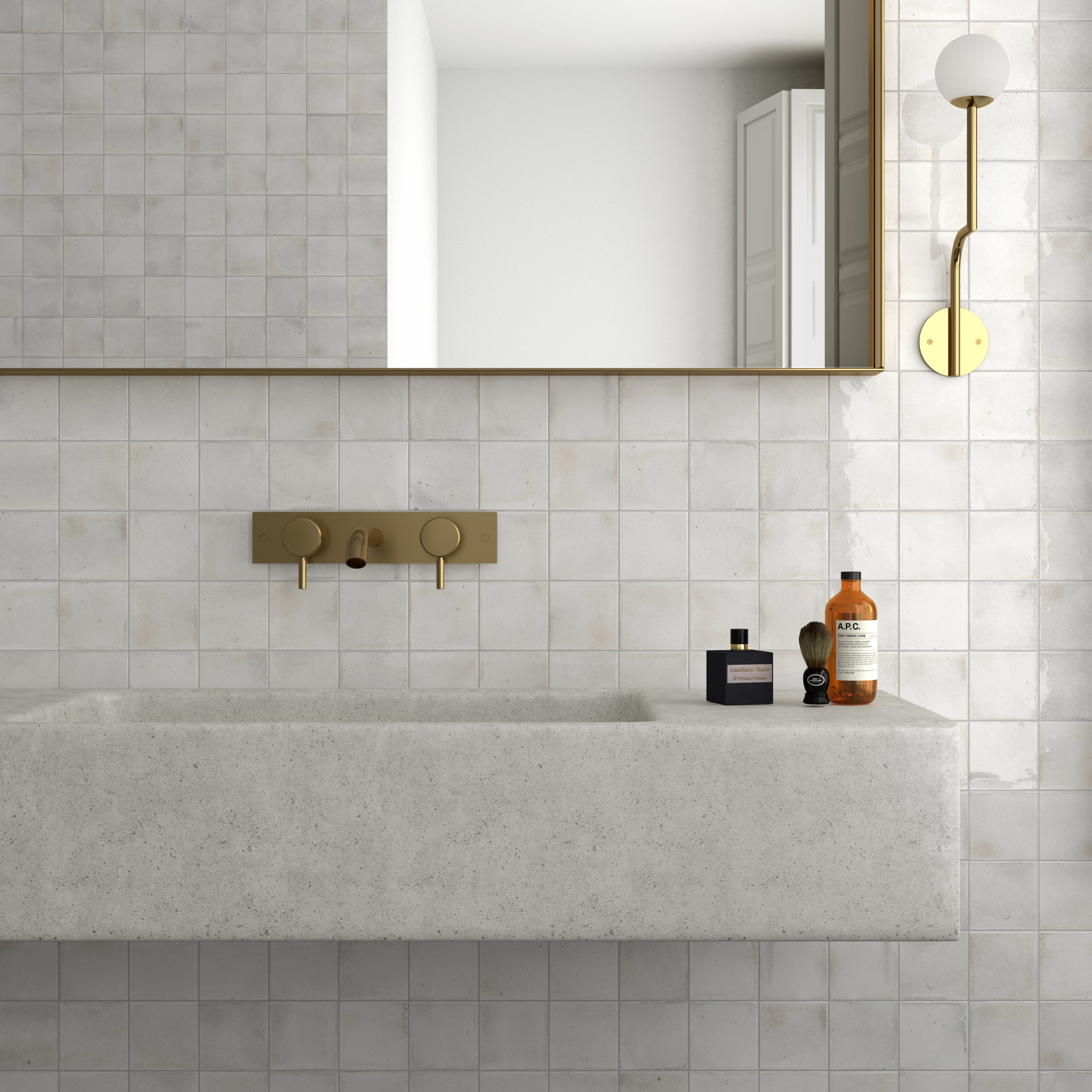 White Ceramic Square Wall Tile Vietnam Range | Tiles360