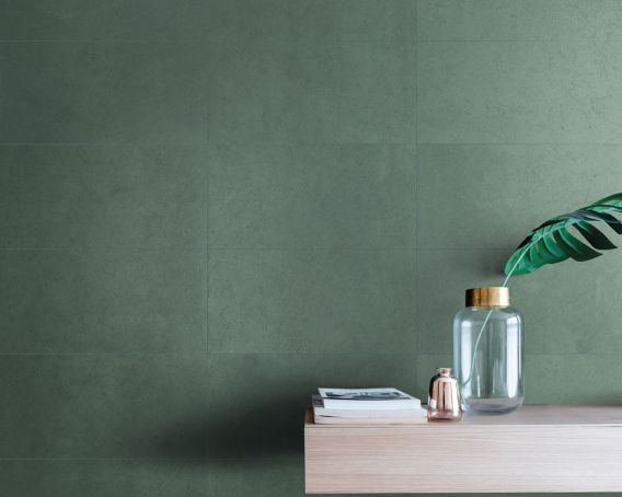 Broadway Green Stone Effect Porcelain Wall Tile |Tiles360